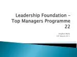 PPT - Foundation of Army Leadership PowerPoint Presentation, free ...