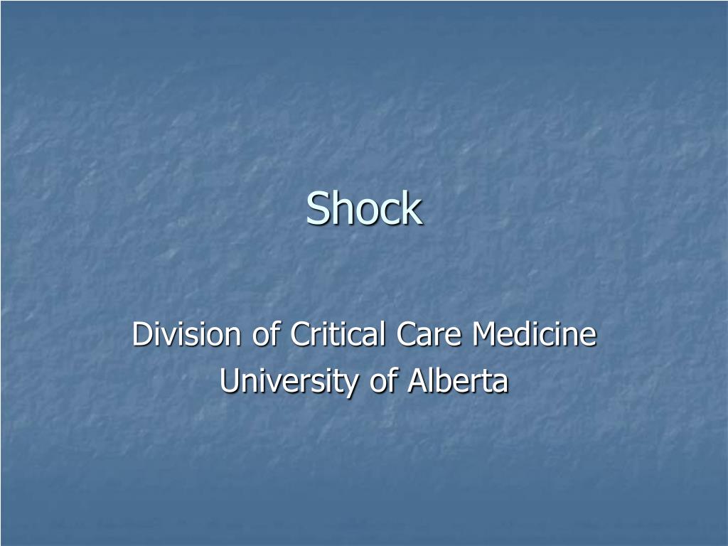 PPT - Shock PowerPoint Presentation, free download - ID:7016092