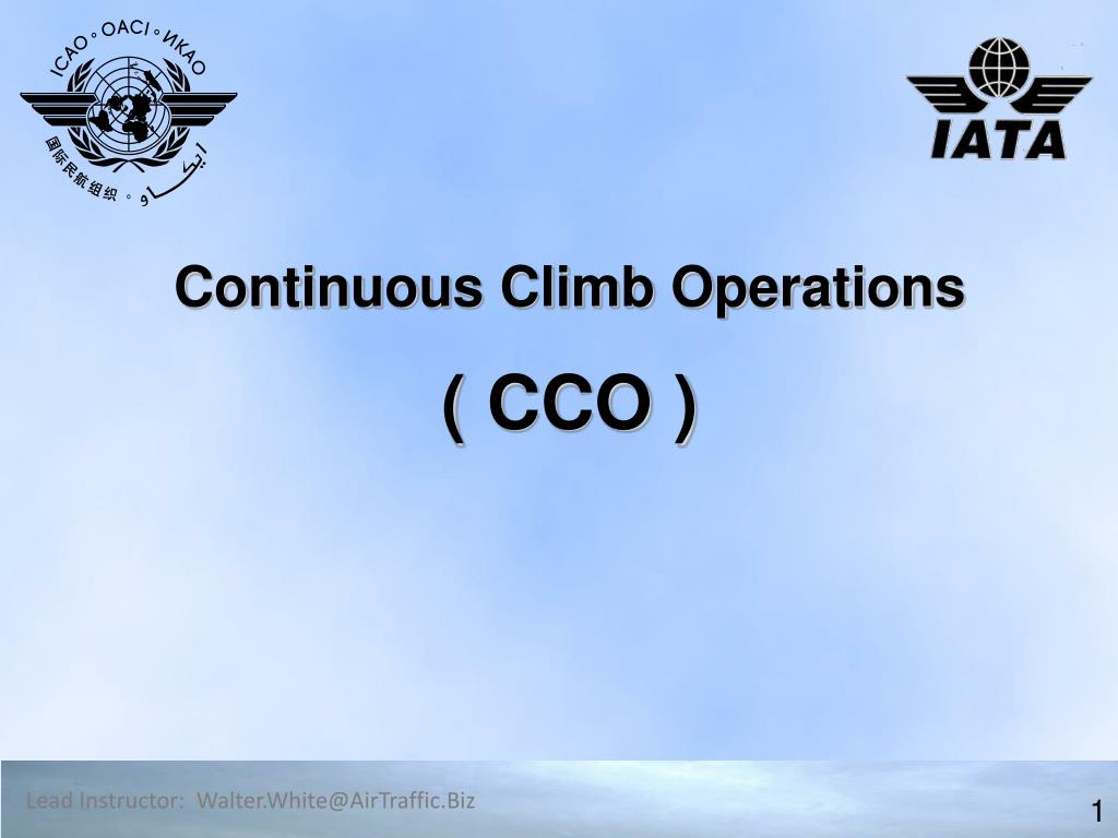PPT - Continuous Climb Operations ( CCO ) PowerPoint Presentation, free ...