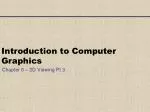 PPT - Introduction to Computer Graphics PowerPoint Presentation, free ...
