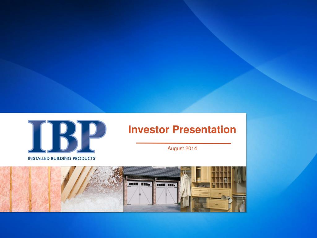 PPT - Investor Presentation PowerPoint Presentation, free download - ID ...