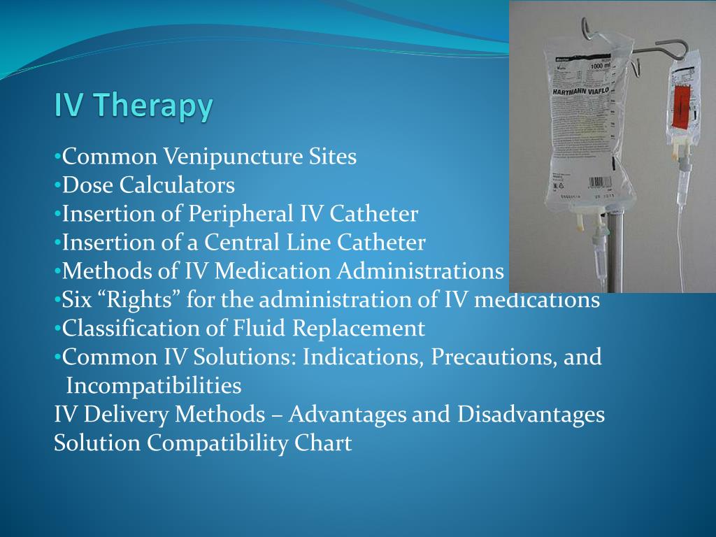 PPT - IV Therapy PowerPoint Presentation, free download - ID:7022999