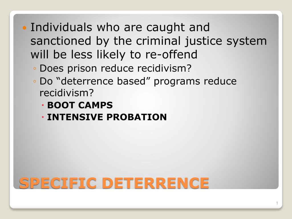 PPT - SPECIFIC DETERRENCE PowerPoint Presentation, free download - ID ...