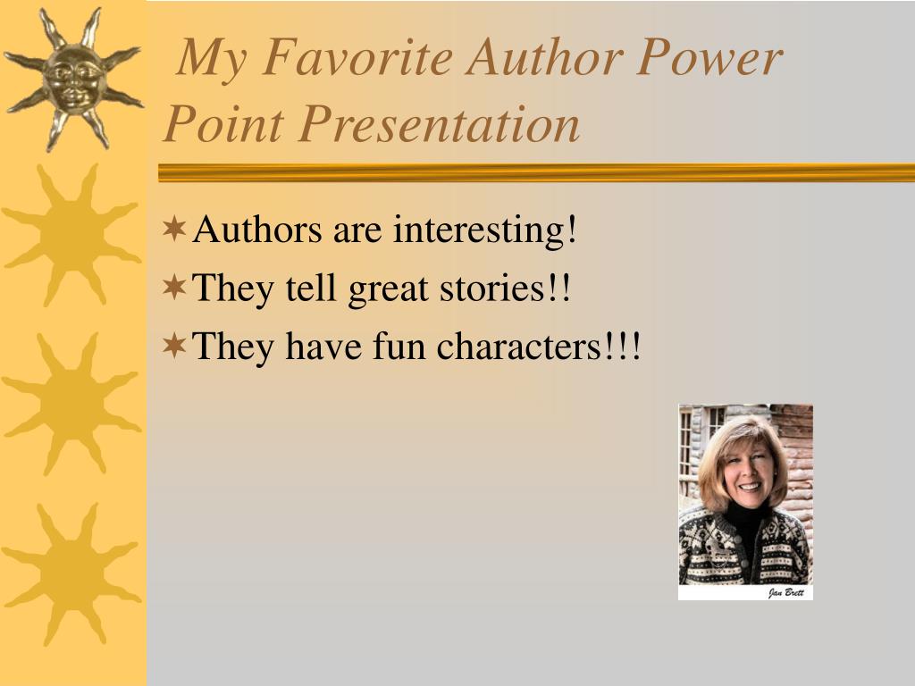 PPT - My Favorite Author Power Point Presentation PowerPoint ...