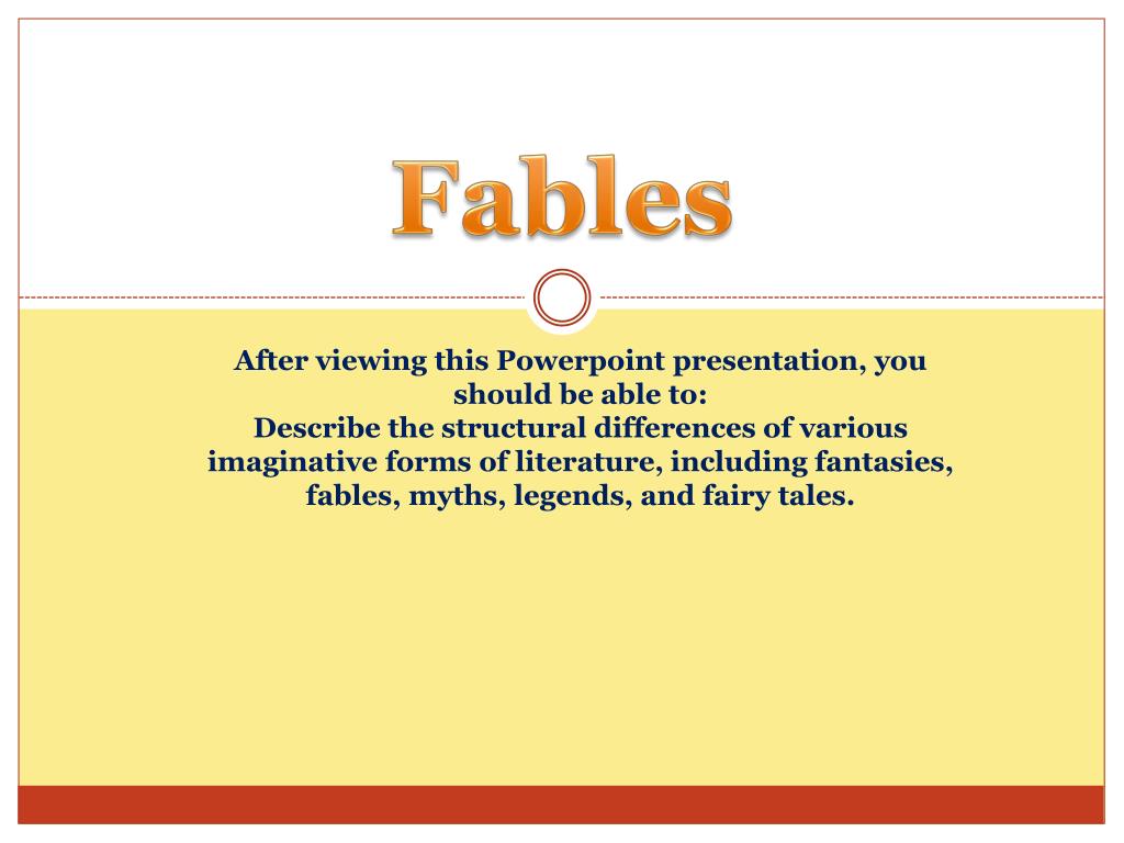 PPT - Fables PowerPoint Presentation, free download - ID:7026279