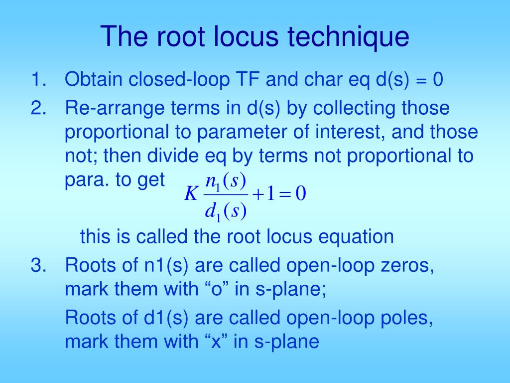 PPT - The root locus technique PowerPoint Presentation, free download ...