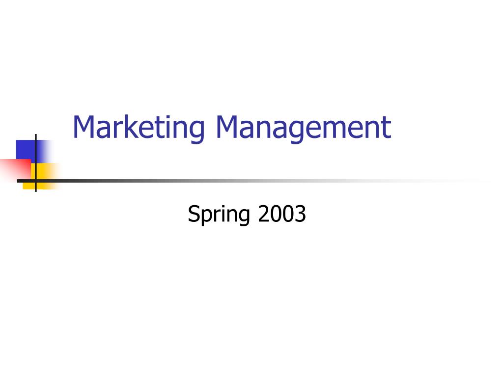PPT - Marketing Management PowerPoint Presentation, free download - ID ...