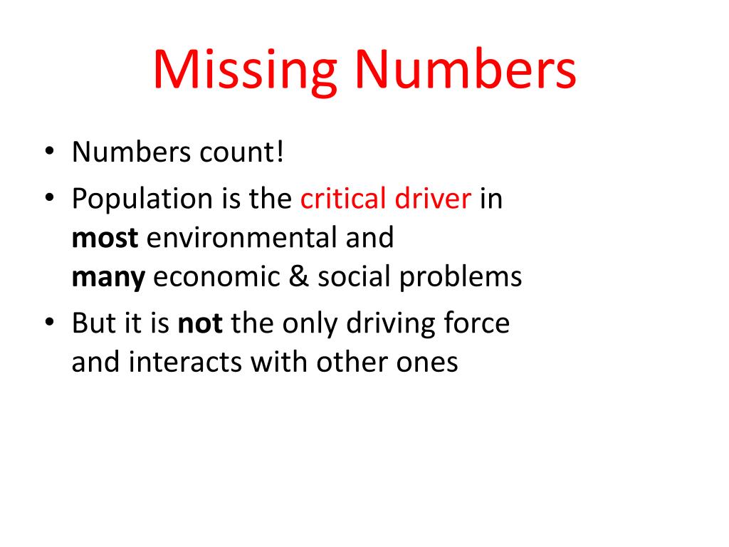 PPT - Missing Numbers PowerPoint Presentation, free download - ID:7028301