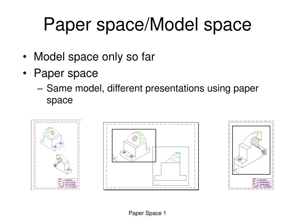 PPT - Paper space/Model space PowerPoint Presentation, free download ...