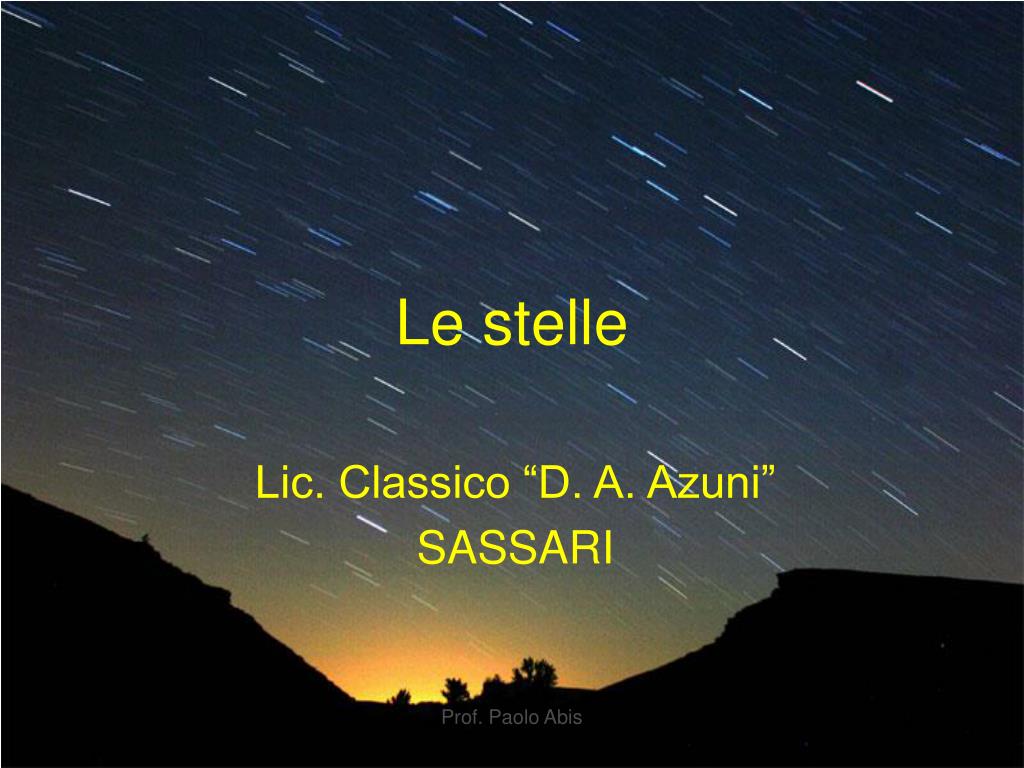 PPT - Le stelle PowerPoint Presentation, free download - ID:7030082