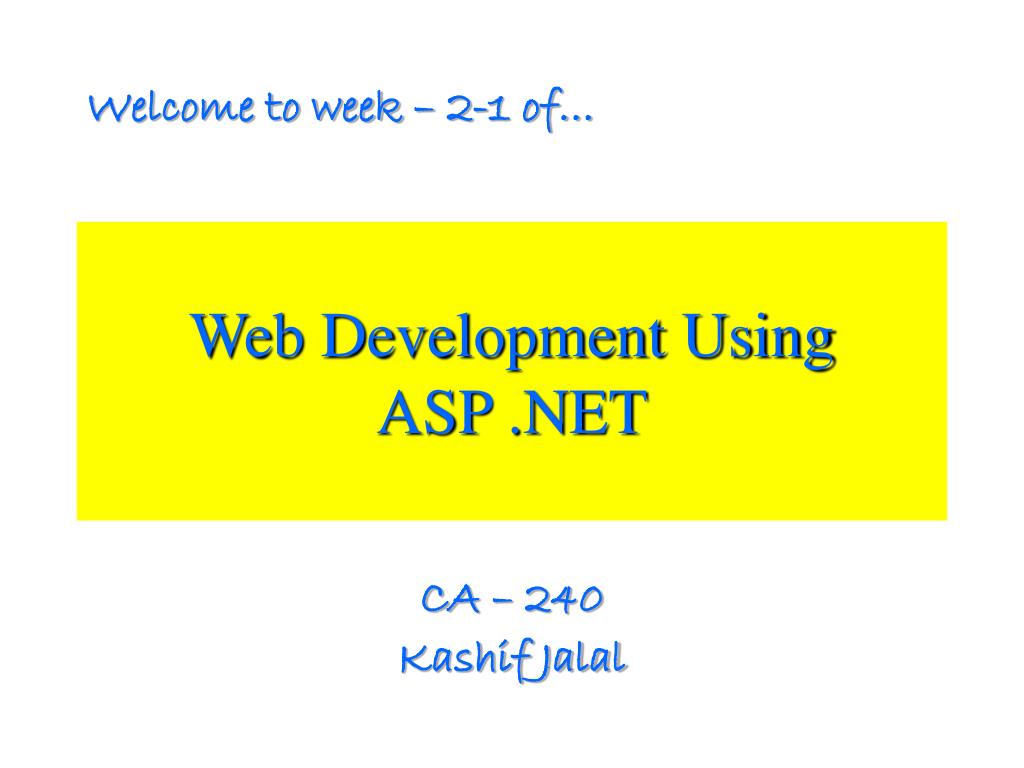 PPT - Web Development Using ASP .NET PowerPoint Presentation, free ...
