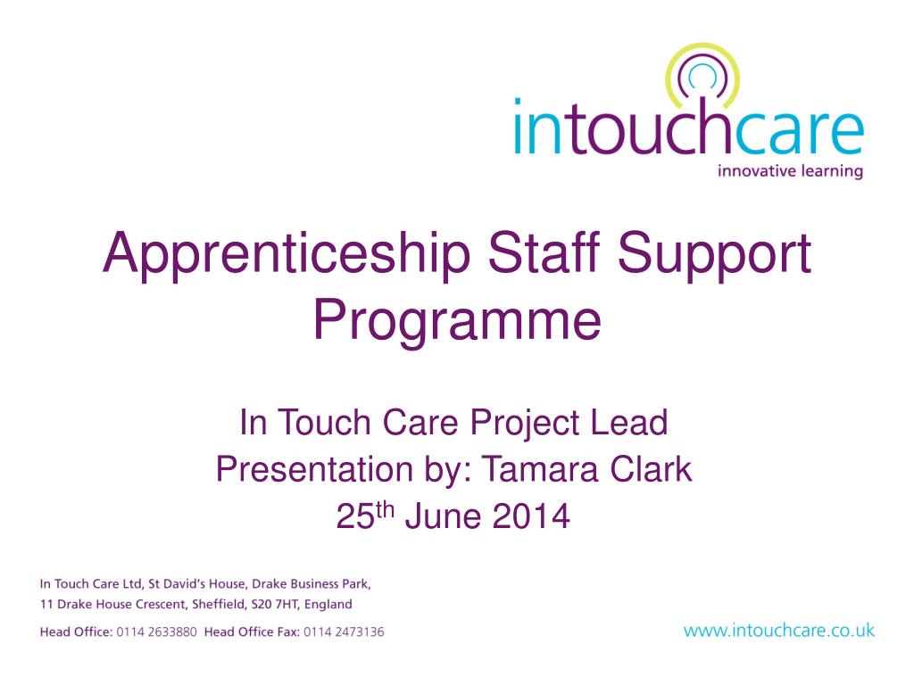 PPT - Apprenticeship Staff Support Programme PowerPoint Presentation ...