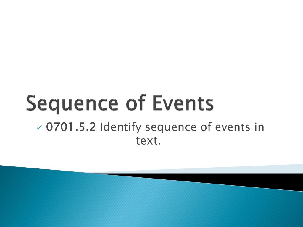 PPT - Sequence of Events PowerPoint Presentation, free download - ID ...