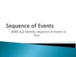 PPT - Sequence of Events PowerPoint Presentation, free download - ID ...
