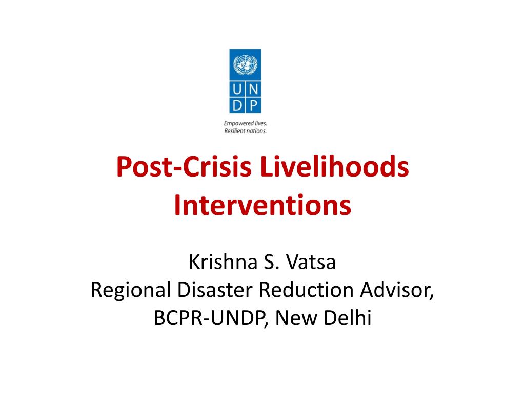 PPT - Post-Crisis Livelihoods Interventions PowerPoint Presentation ...