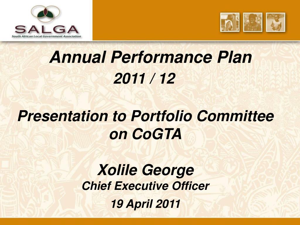 PPT - Annual Performance Plan PowerPoint Presentation, free download ...