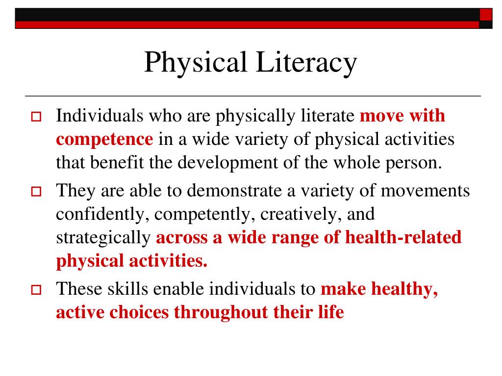 PPT - Physical Literacy PowerPoint Presentation, free download - ID:7039425