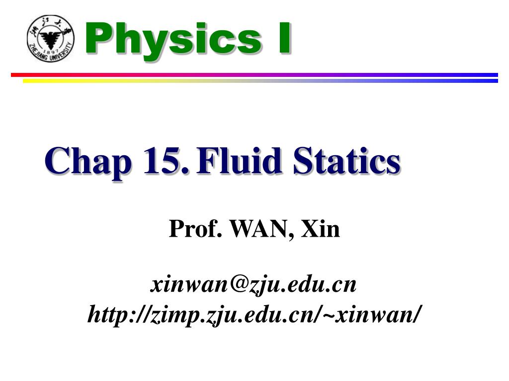 PPT - Chap 15. Fluid Statics PowerPoint Presentation, free download ...