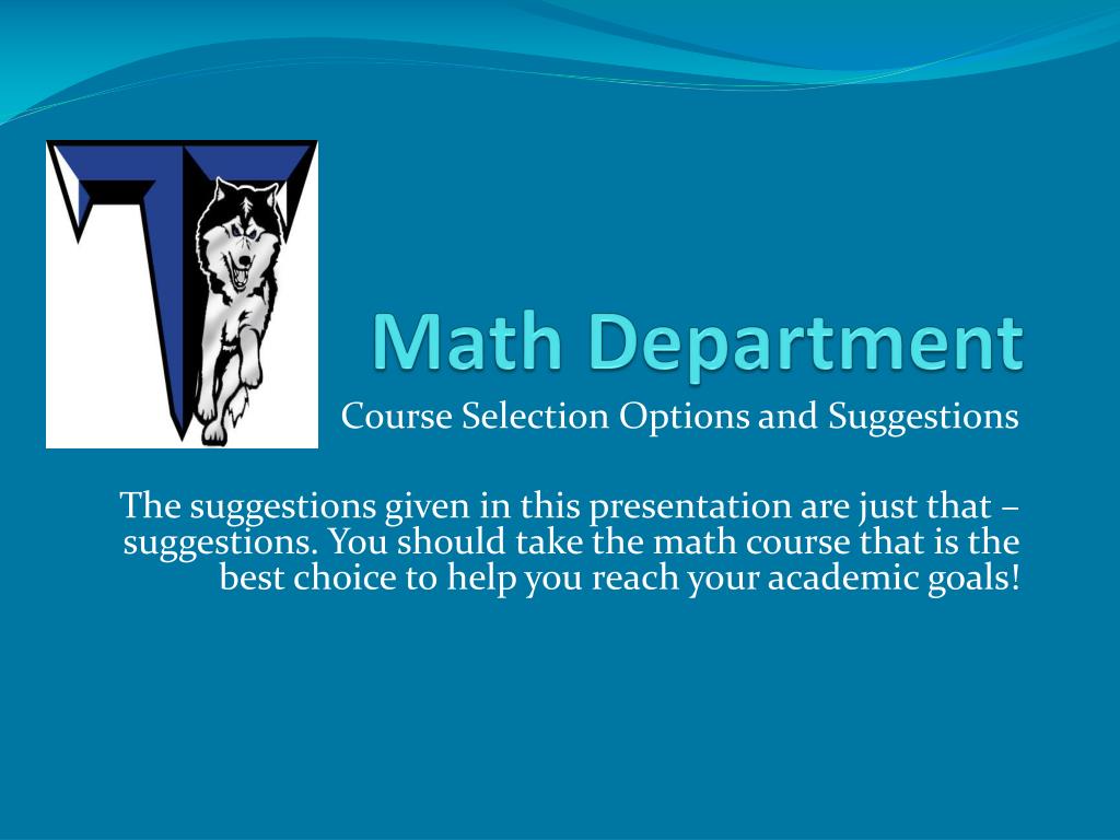 PPT - Math Department PowerPoint Presentation, free download - ID:7044464
