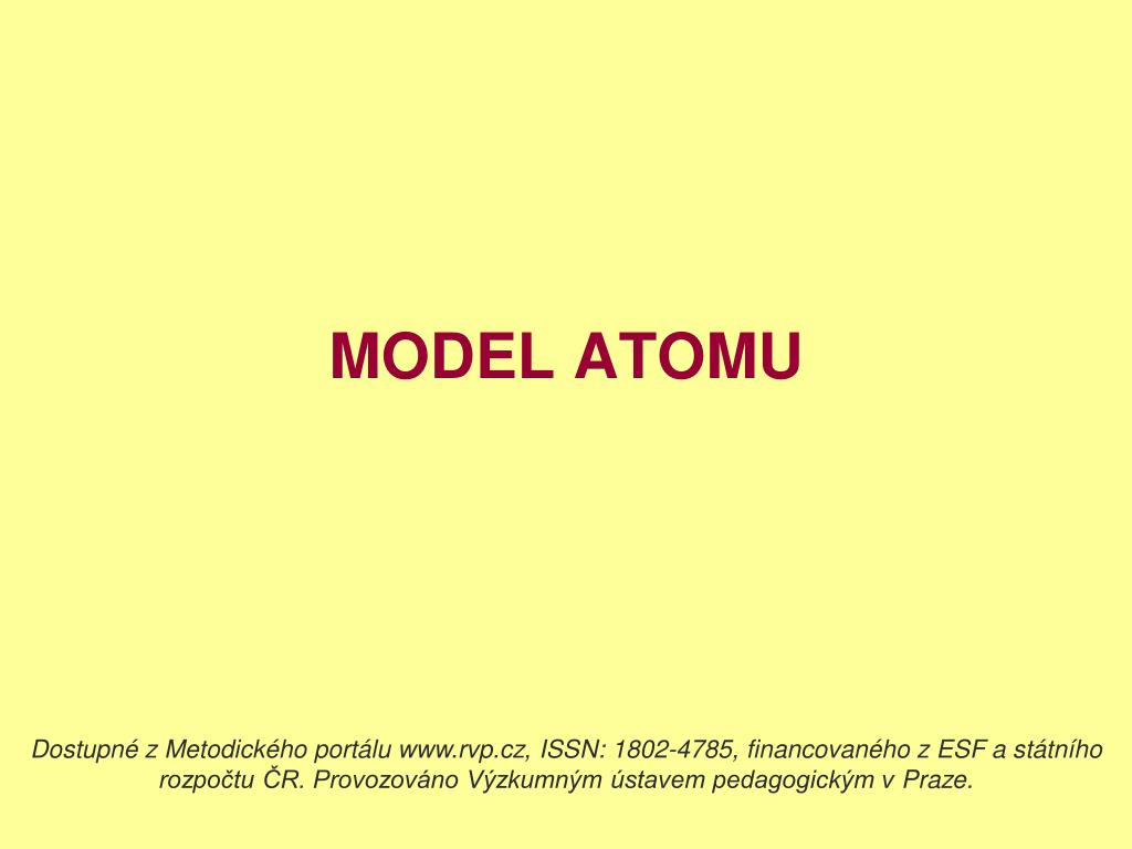 PPT - MODEL ATOMU PowerPoint Presentation, free download - ID:7046682