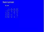 PPT - Classification of Point Groups and Space Groups into Crystal ...