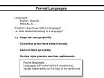 PPT - The Chomsky Hierarchy of Formal Languages PowerPoint Presentation ...