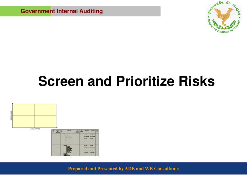 PPT - Screen and Prioritize Risks PowerPoint Presentation, free ...