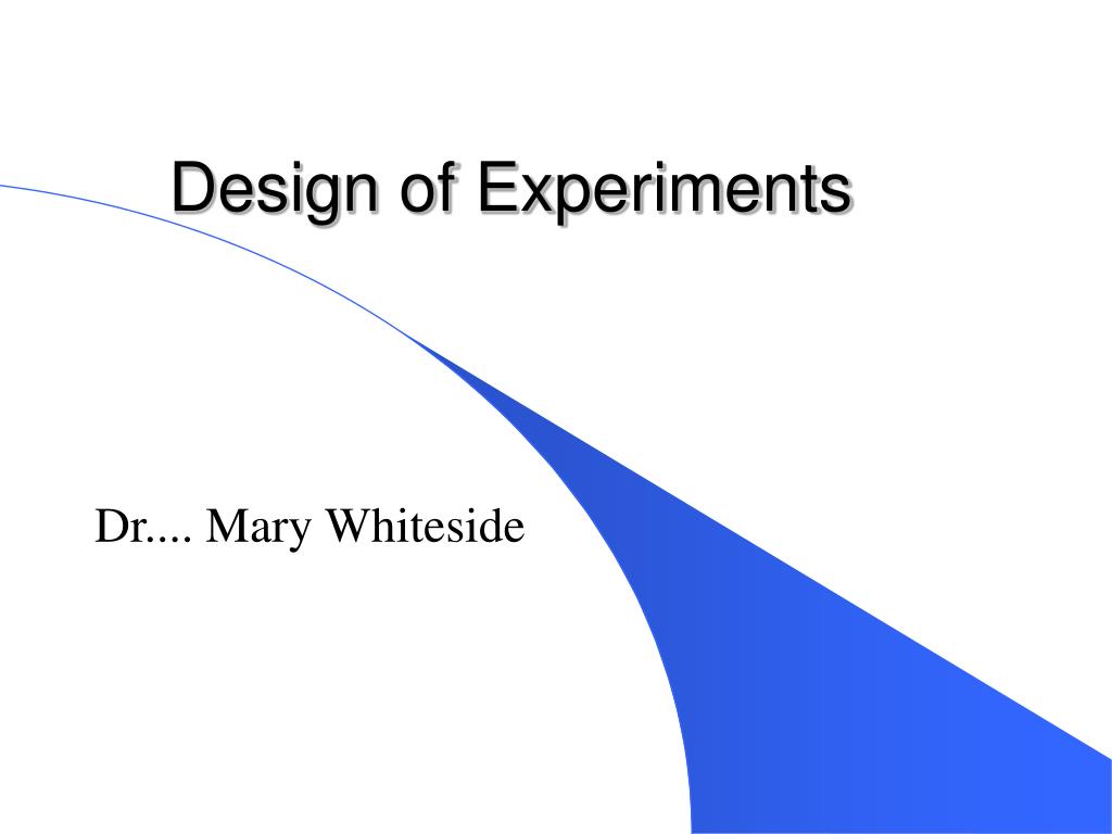 PPT - Design of Experiments PowerPoint Presentation, free download - ID ...