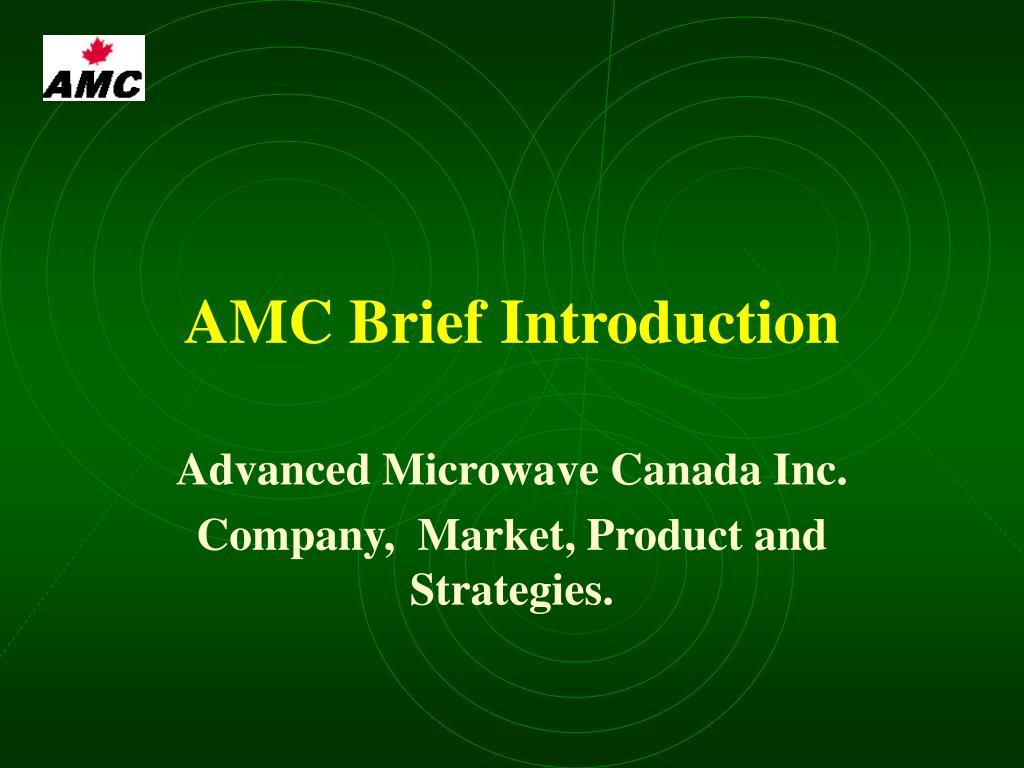 PPT - AMC Brief Introduction PowerPoint Presentation, free download ...