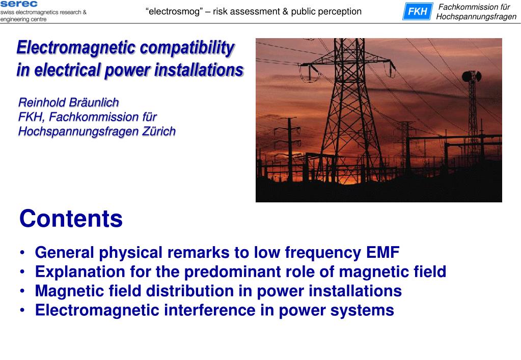 PPT - Electromagnetic compatibility in electrical power installations ...