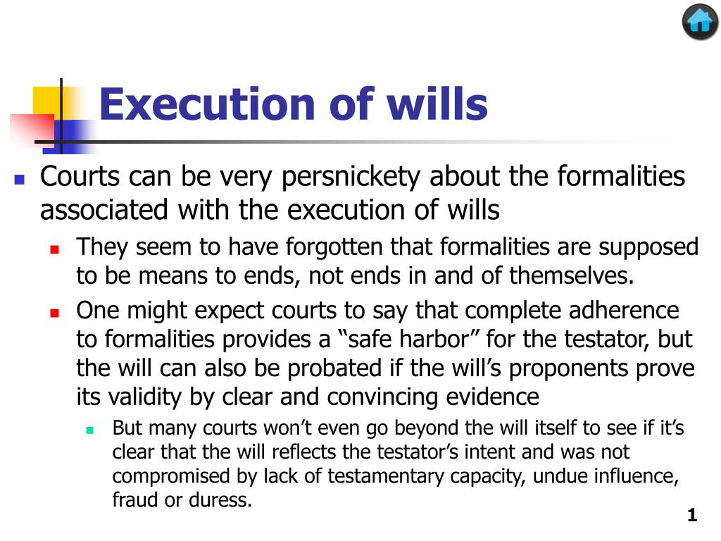 PPT - Execution of wills PowerPoint Presentation, free download - ID ...