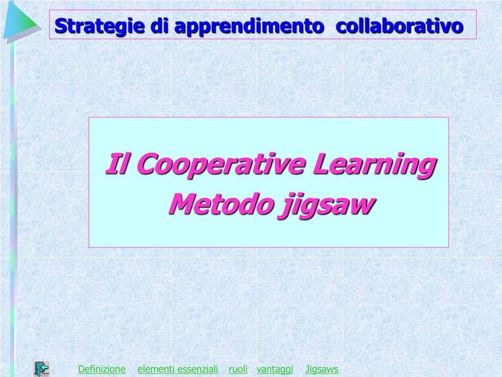 PPT - Il Cooperative Learning Metodo jigsaw PowerPoint Presentation ...