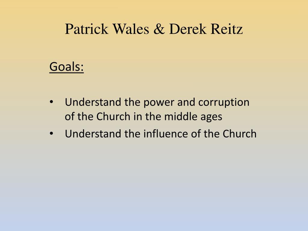 PPT - Patrick Wales & Derek Reitz PowerPoint Presentation, free ...