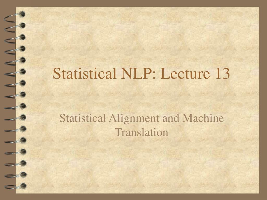 PPT - Statistical NLP: Lecture 13 PowerPoint Presentation, free ...