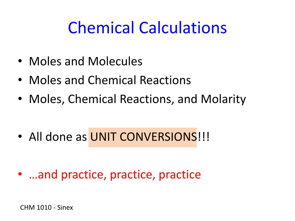 PPT - Chemical Calculations PowerPoint Presentation, free download - ID ...