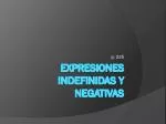 PPT - PALABRAS INDEFINIDAS Y NEGATIVAS PowerPoint Presentation, free ...