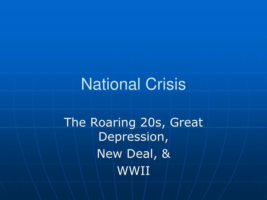 PPT - National Crisis PowerPoint Presentation, free download - ID:7061596