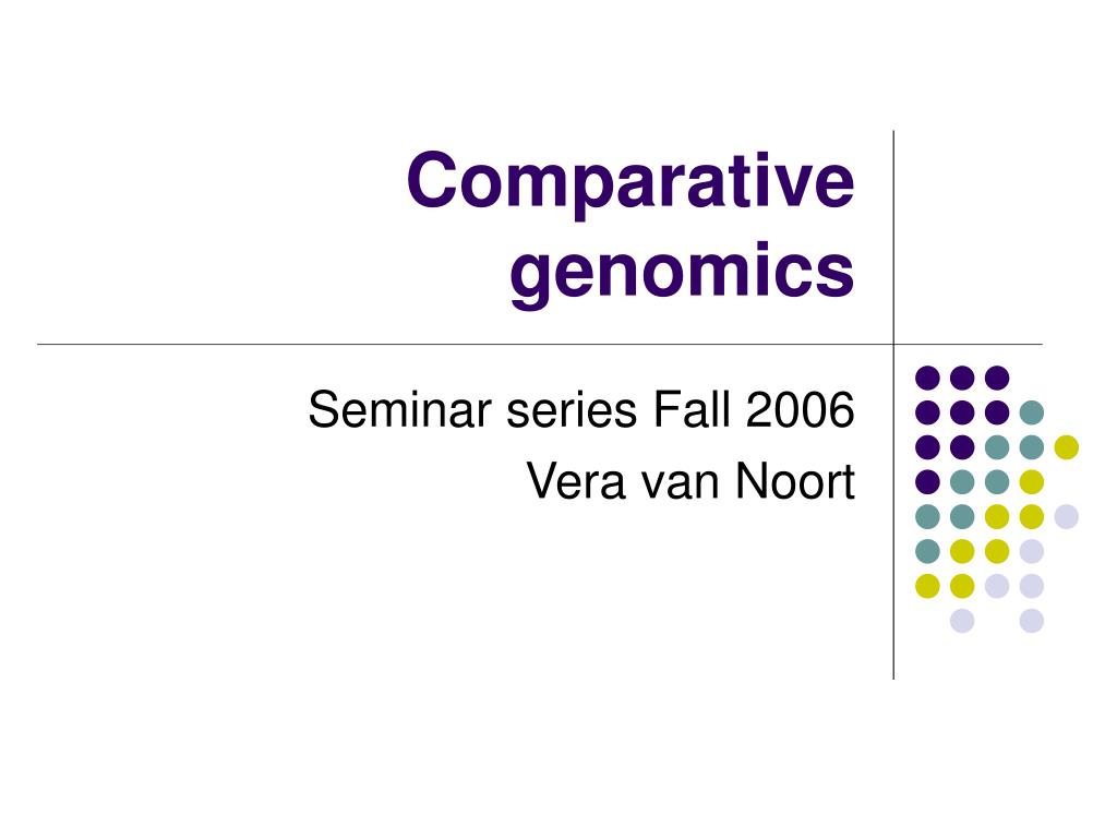 PPT - Comparative genomics PowerPoint Presentation, free download - ID ...