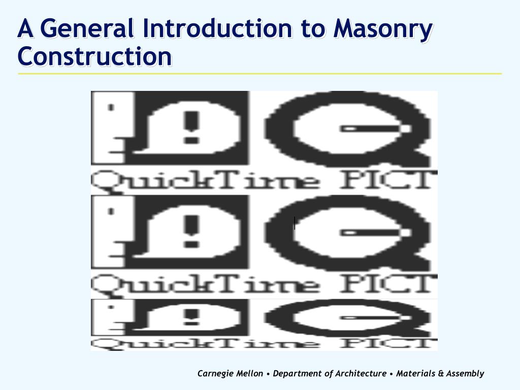 PPT - A General Introduction to Masonry Construction PowerPoint ...