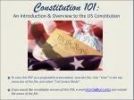 PPT - United States Constitution 101 PowerPoint Presentation, free ...