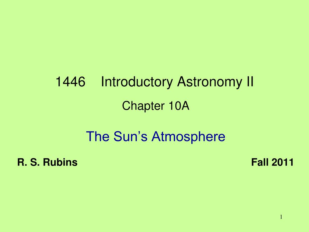 PPT - 1446 Introductory Astronomy II PowerPoint Presentation, free ...