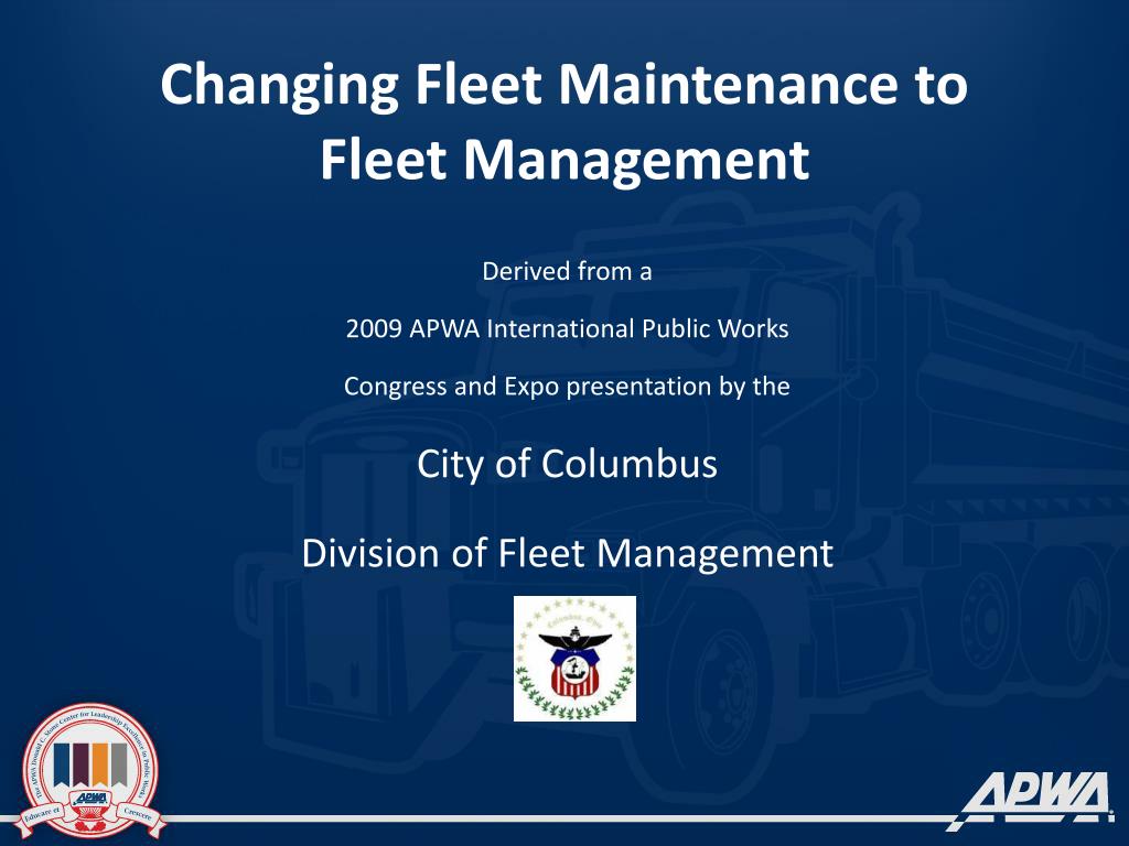 PPT - Changing Fleet Maintenance to Fleet Management PowerPoint ...