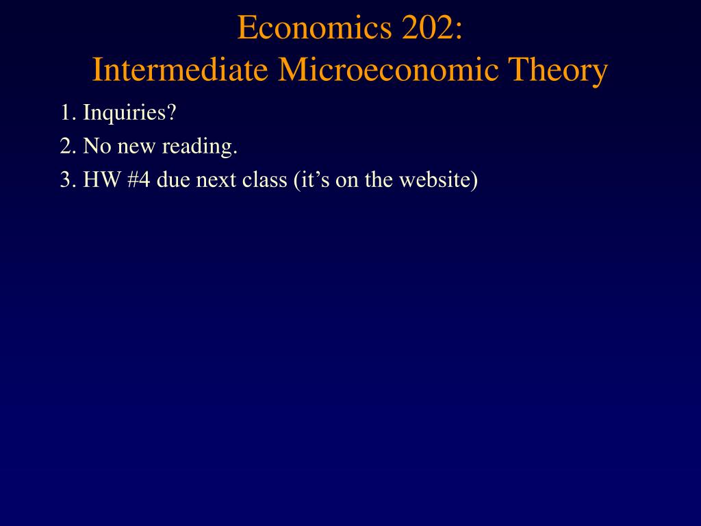 PPT - Intermediate Microeconomic Theory: Utility and Expenditure ...