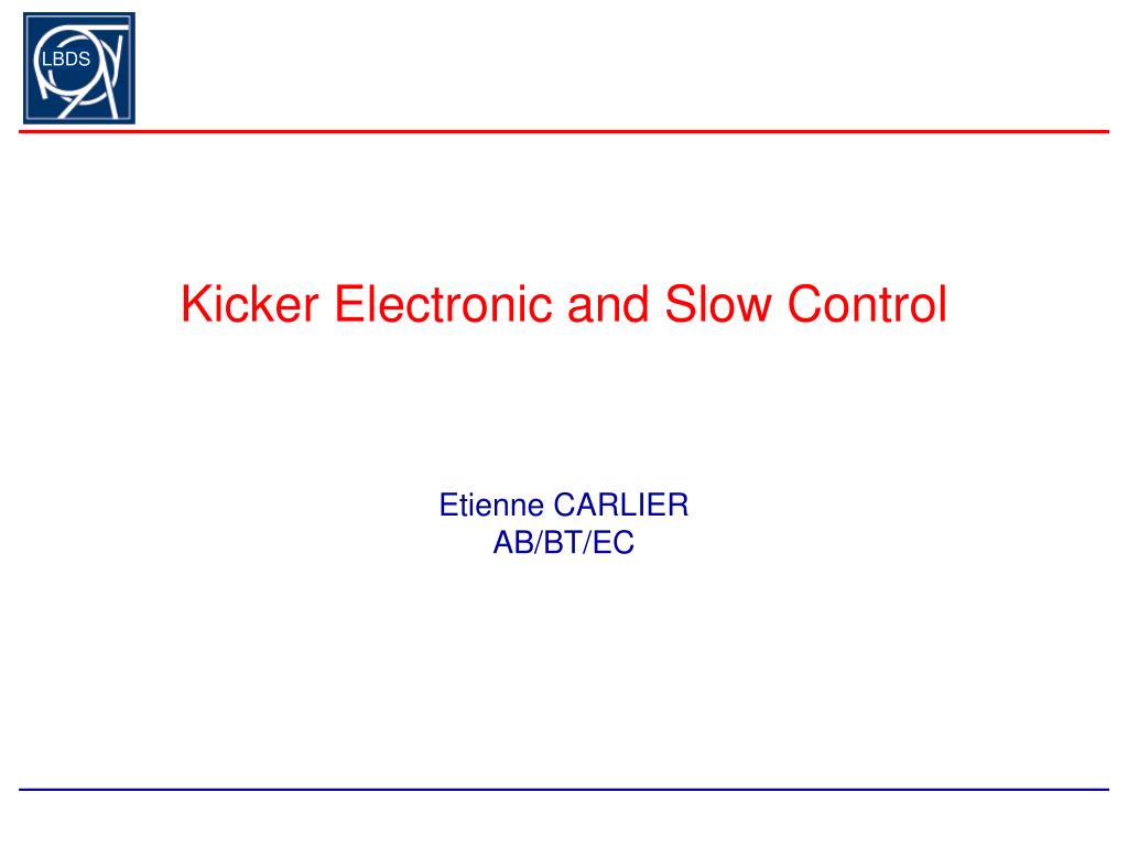 PPT - Kicker Electronic and Slow Control PowerPoint Presentation, free ...