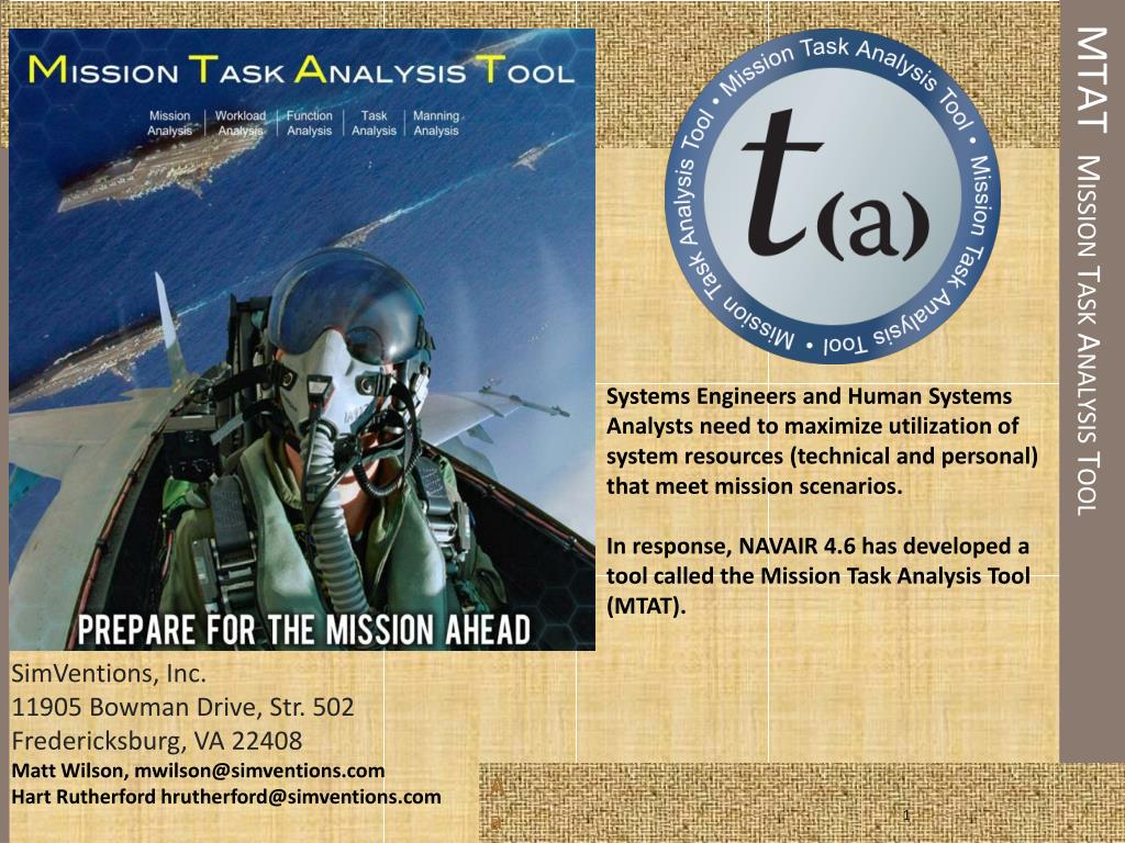 PPT - MTAT Mission Task Analysis Tool PowerPoint Presentation, free ...
