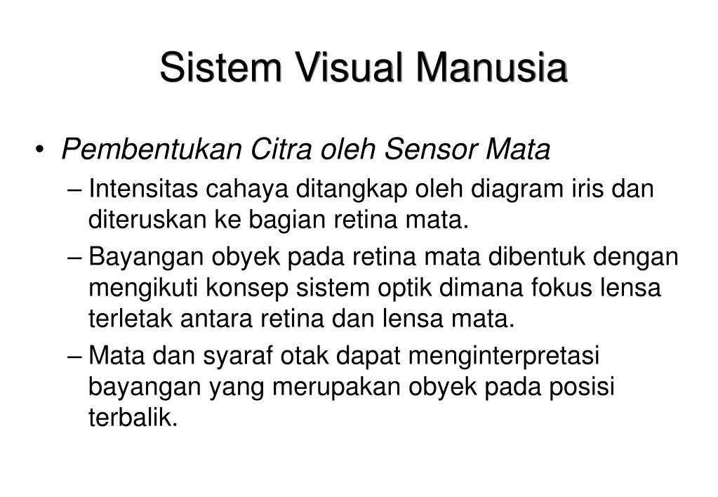 PPT - Sistem Visual Manusia PowerPoint Presentation, free download - ID ...