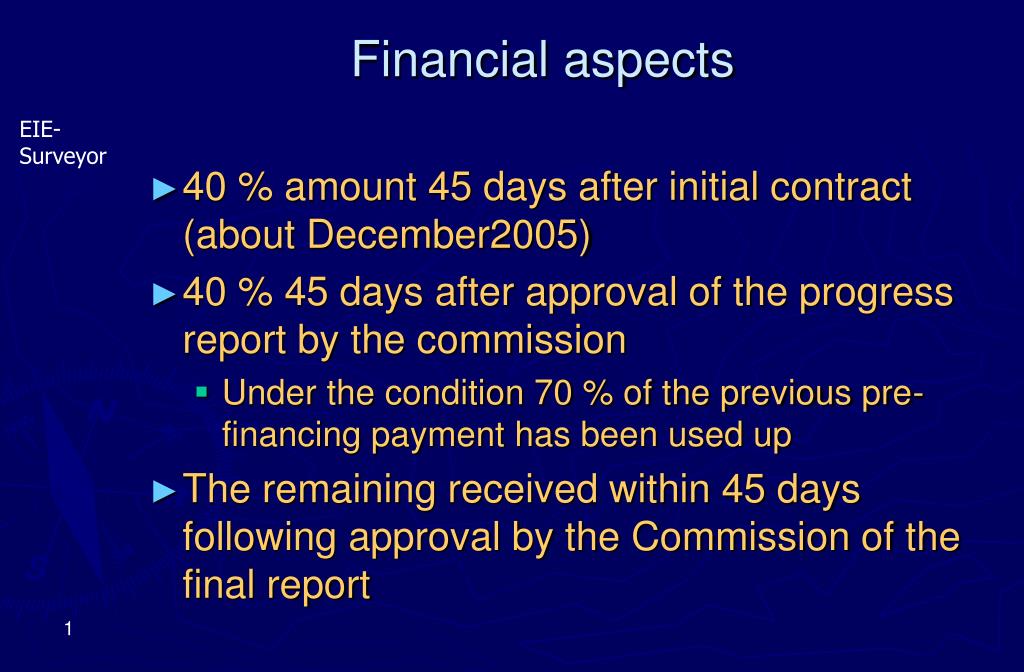 PPT - Financial Aspects and Contractual Timetable for Project Funding ...