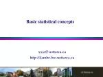 PPT - Basic Statistical Concepts PowerPoint Presentation, free download ...