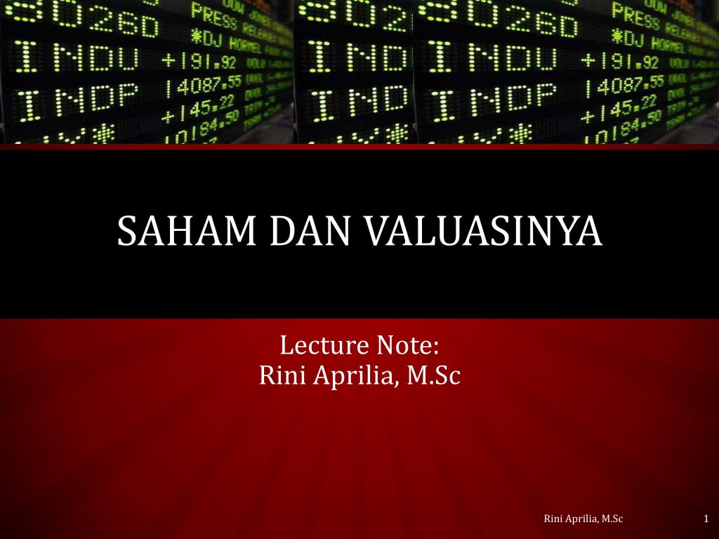 PPT - Saham dan Valuasinya PowerPoint Presentation, free download - ID ...
