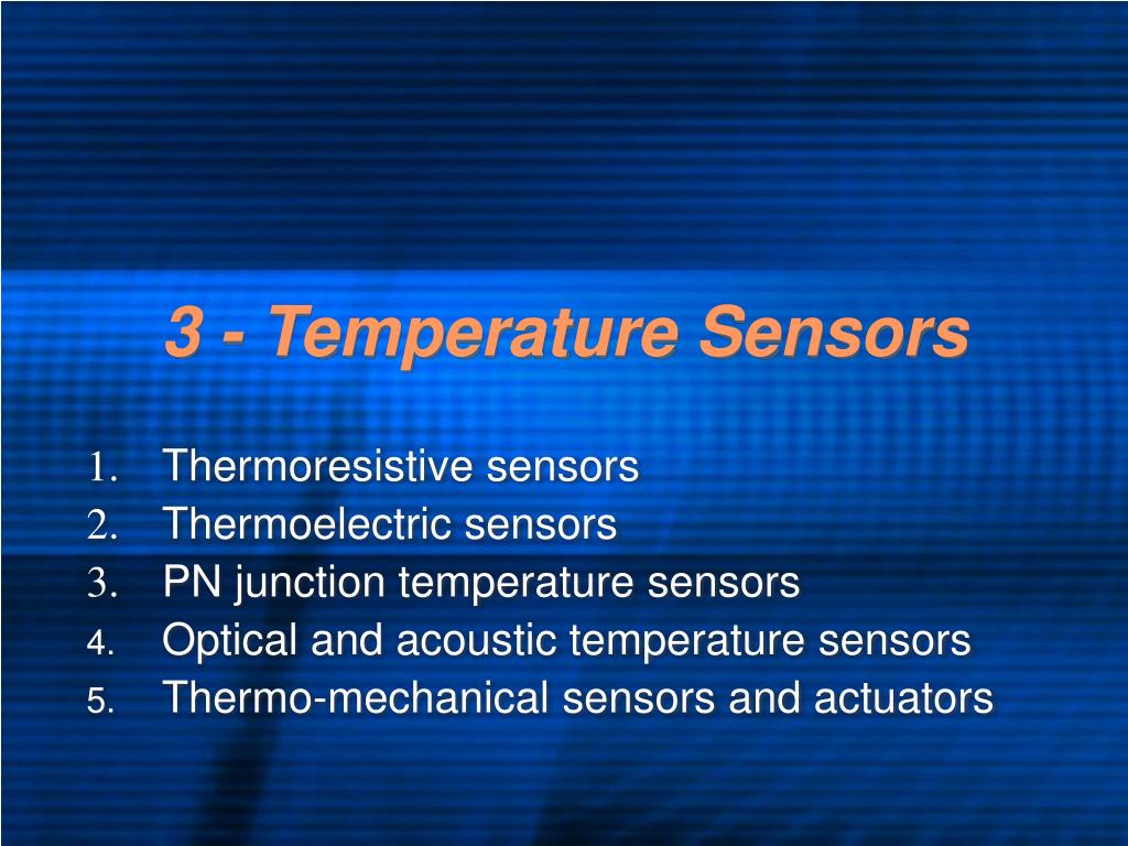 PPT - 3 - Temperature Sensors PowerPoint Presentation, free download ...